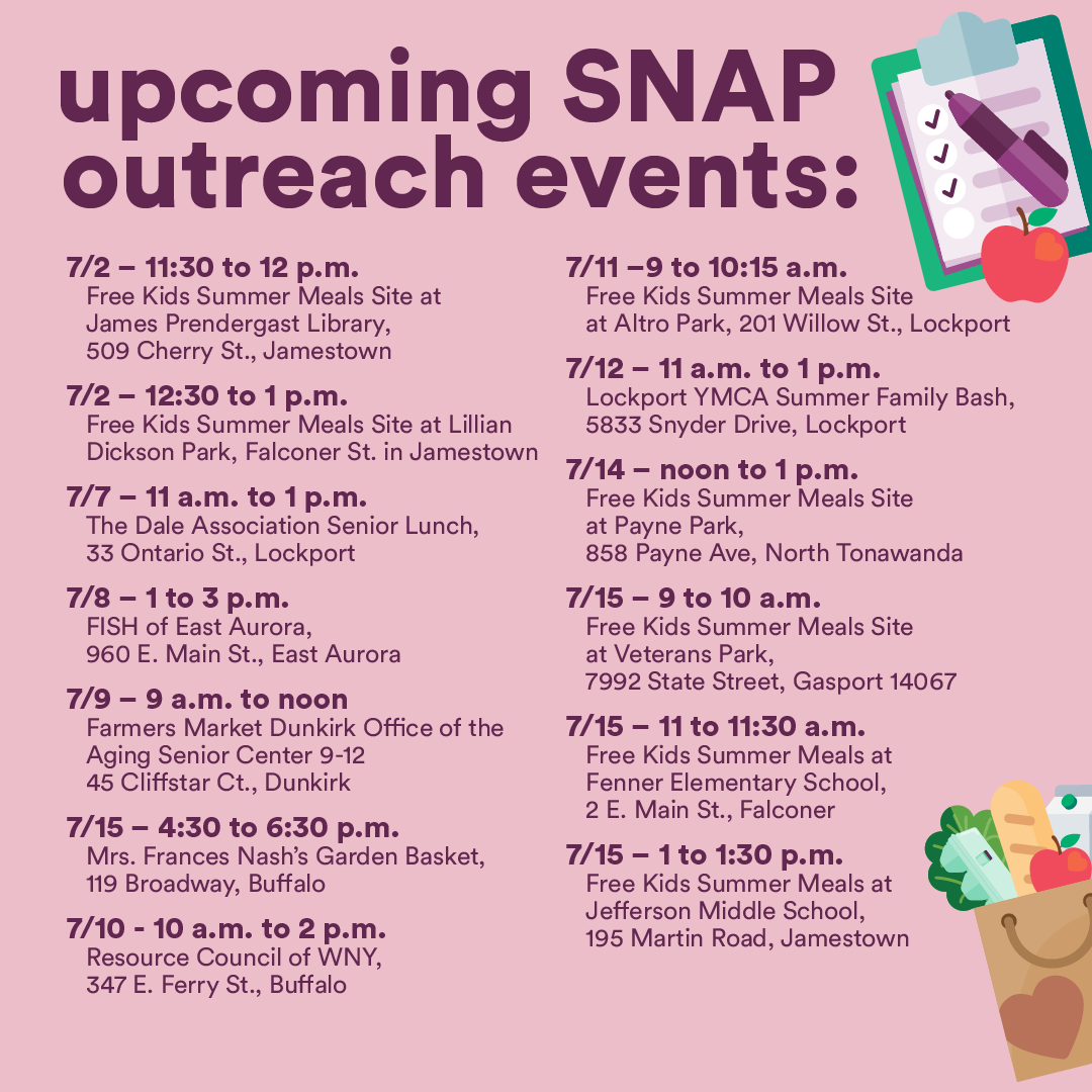 SNAP resources - FeedMore WNY
